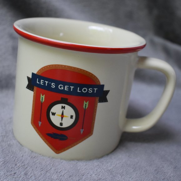 Now Designs | Dining | New Now Designs Lets Get Lost Coffee Mug | Poshmark